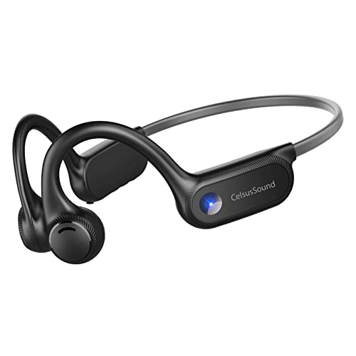 Pinetree Bone Conduction Headphones, Sport Open Ear Headphones Bluetooth,Wireless Lightweight Running Headphones with Mic Sweat Resistant Headset for Hiking, Driving, Cycling(Gray)