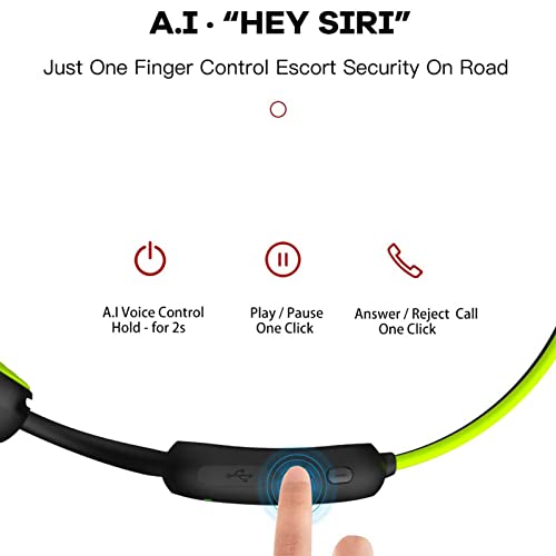 Pinetree Bone Conduction Headphones, Sport Open Ear Headphones Bluetooth,Wireless Lightweight Running Headphones with Mic Sweat Resistant Headset for Hiking, Driving, Cycling(Gray)