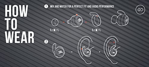JBL Reflect Mini NC: True Wireless Noise Cancelling Sport Headphones - Black