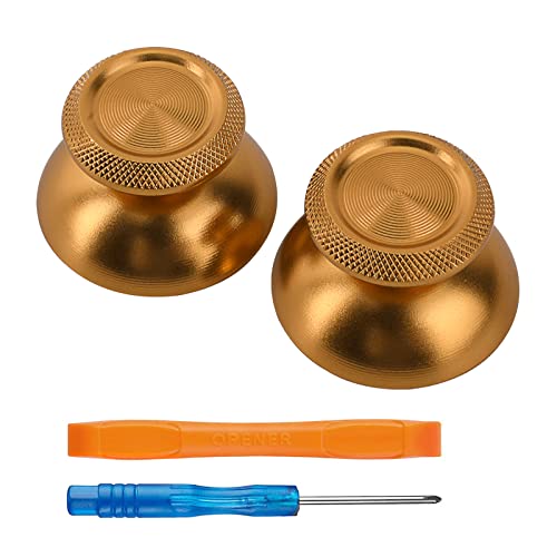 TOMSIN Metal Thumbsticks Replacement Kit for PS5 Controller โ Aluminum Joysticks Accessories Compatible with PlayStation 5 DS Controller (Bronze)