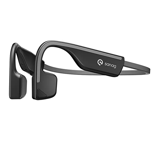 Sanag Open-Ear Bluetooth Air Conduction Sport Earphones, Built-in Mic, Waterproof Wireless Stereo Headphone for Running Workouts Commercial Travel