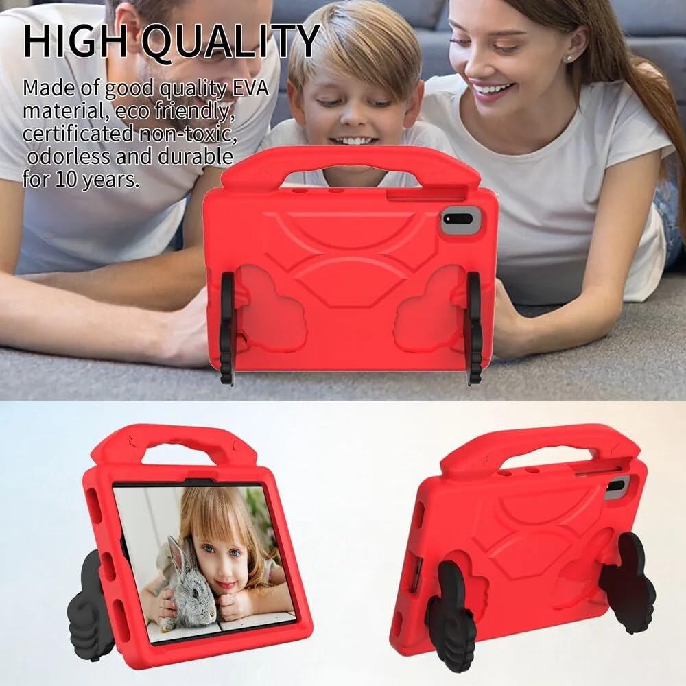 Tablet Case Suitable for Samsung Galaxy Tab S8 11.0" 2022 SM-X700 SM-X706 S7 SM-T870 T875 T876B 2020 EVA Kids Cover (Color : Red, Size : 11 inch TabS7 TabS8)