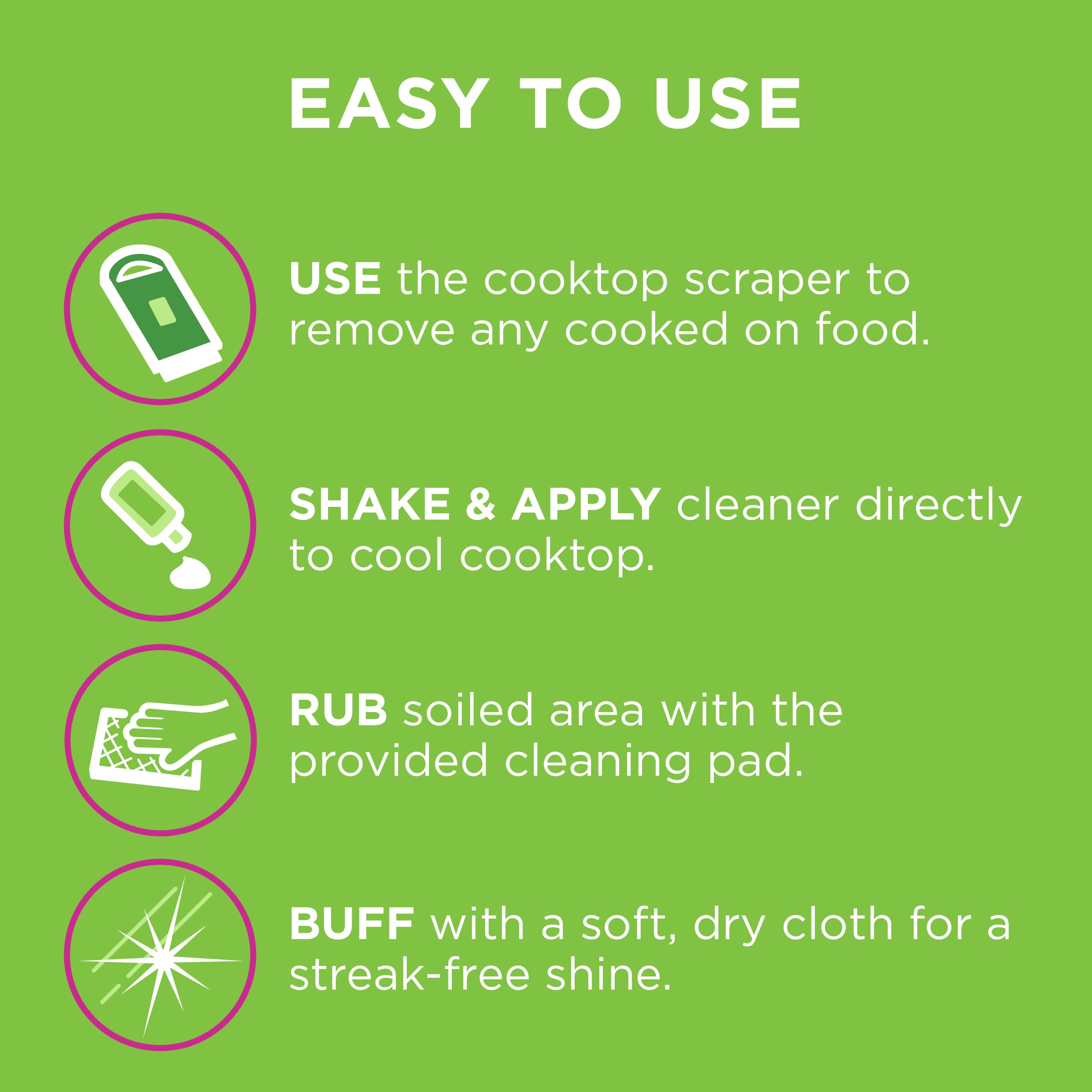 Affresh Cooktop Cleaning Kit, Safe for Glass & Ceramic Cooktops, Includes 5 oz cleaner, 5 pads, 1 scraper