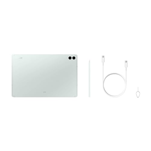 SAMSUNG Galaxy Tab S9 FE+ 12.4” 128GB Android Tablet + Free Smart Book Cover, IP68 Water- and Dust-Resistant, Long Battery Life, Powerful Processor, S Pen, 8MP Camera, US Version, 2023, Mint