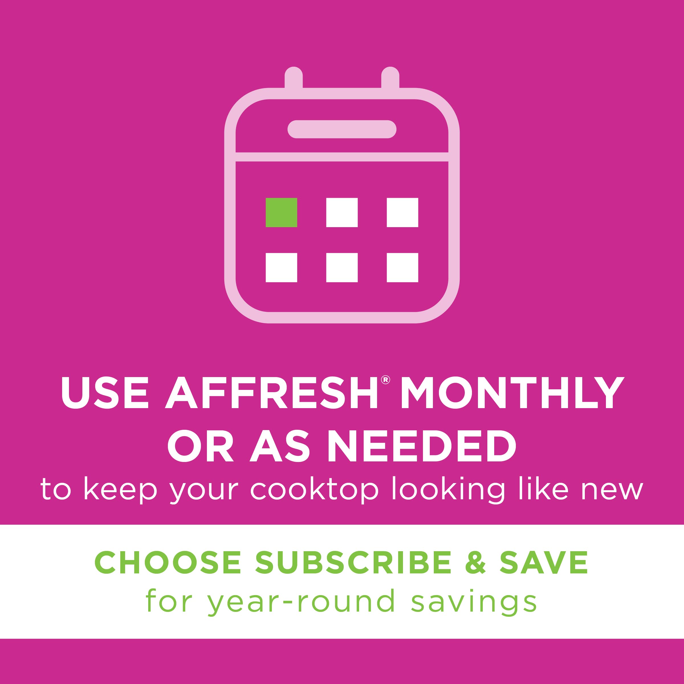 Affresh Cooktop Cleaning Kit, Safe for Glass & Ceramic Cooktops, Includes 5 oz cleaner, 5 pads, 1 scraper