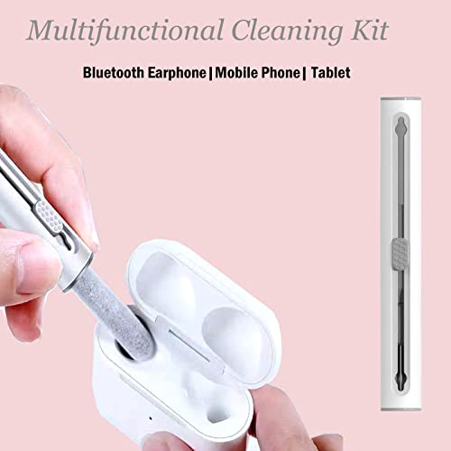 Wilbeva Cleaner Kit for Airpods, Bluetooth Earbuds Cleaning Pen for Airpods Pro 1 2 3 Samsung MI Android Earbuds, 3 in 1 Compact Multifunctional Headphones Case Cleaning Tools