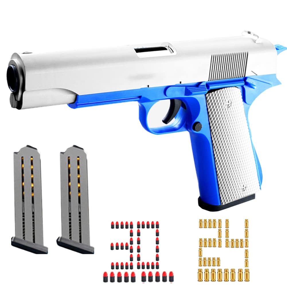 Toy Gun with Soft Bullets, Pistol,Toy Blaster Gun, 1: 1 Size ， Guns for Boys,Gift Kids，Training or Play