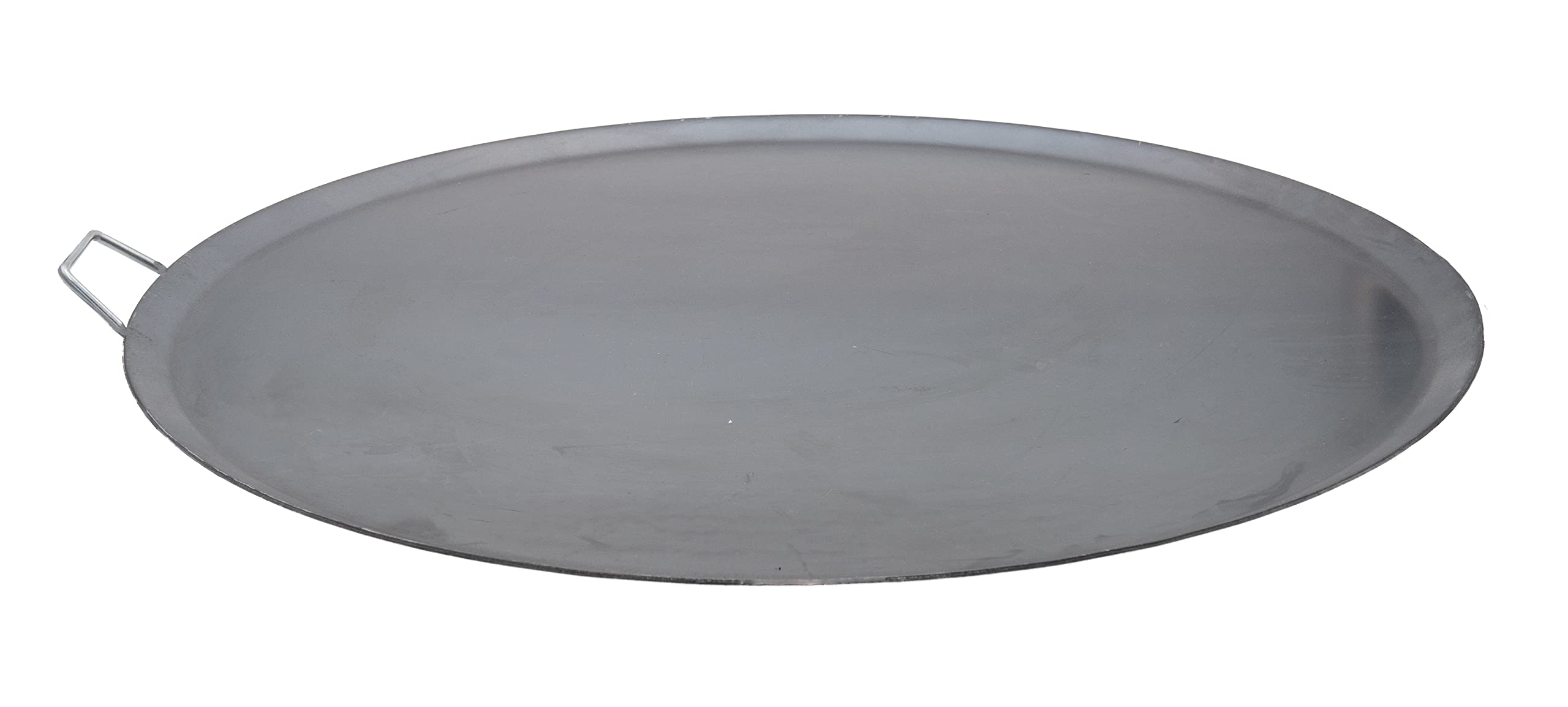 Comal Para Tortillas Grandes 21.5 Inch Redondo for Tortillas y Quesadilla Carbon Steel Heavy Duty Metal Handle