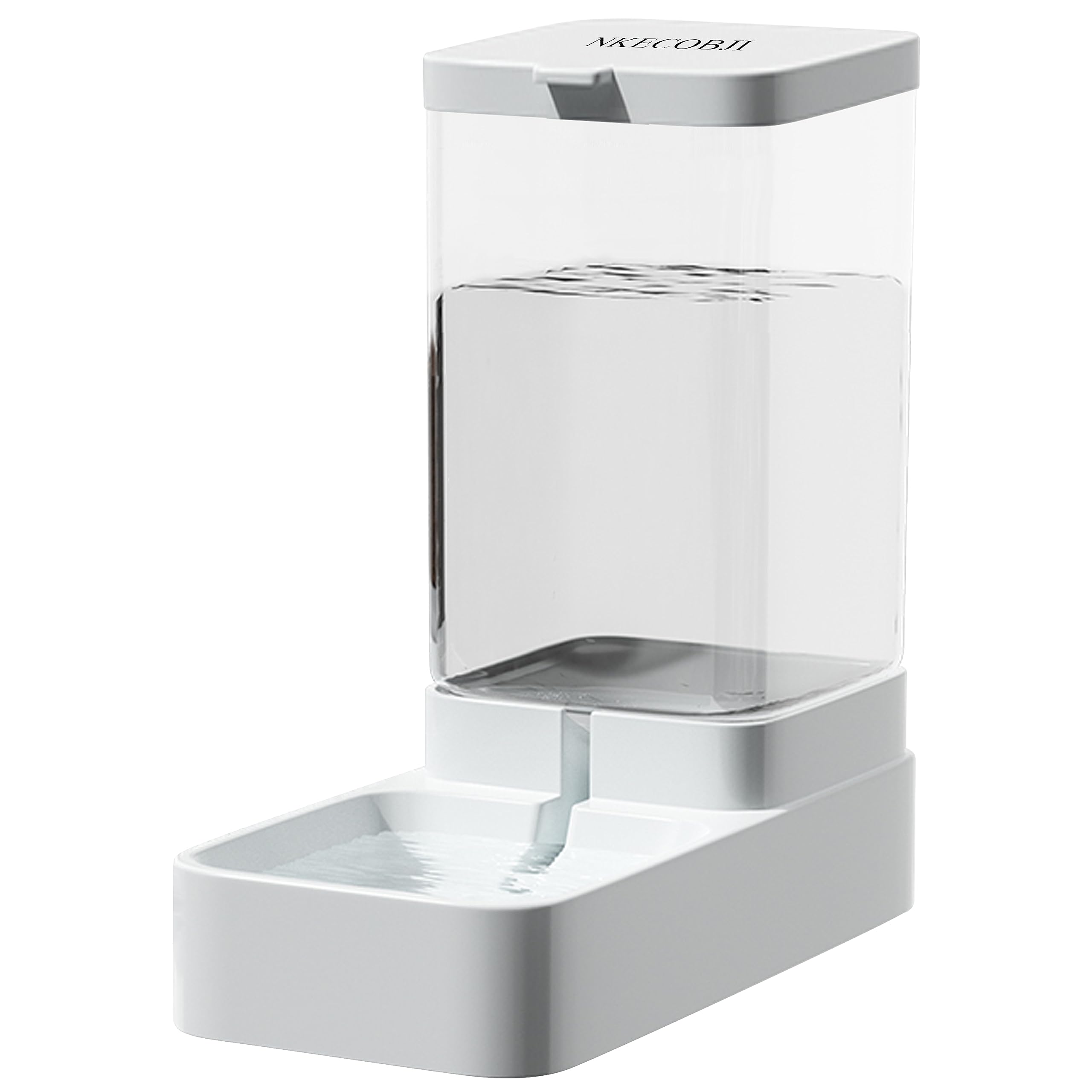 NKECOBJI Gravity Pet Feeder and Water Dispenser Set, Automatic Dog Feeder and Dog Water Dispenser for Dogs Cats Pets Animals Large Capacity(Water Feeder)