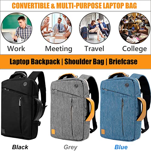 Convertible Laptop and Tablet Shoulder Bag 12 12.9 Inch for iPad Pro 13, iPad Air 13, iPad Pro 12.9 Galaxy Tab S9+/S8+/S7+, Surface Pro 11 10 9 8 X 7