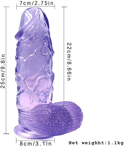 10 inches Delicate Silicone Suction Cup Realistic Classic Dick Wand with Strong Suction Cups for Men and Women or Men's and Women's Games cI4