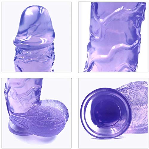10 inches Delicate Silicone Suction Cup Realistic Classic Dick Wand with Strong Suction Cups for Men and Women or Men's and Women's Games cI4