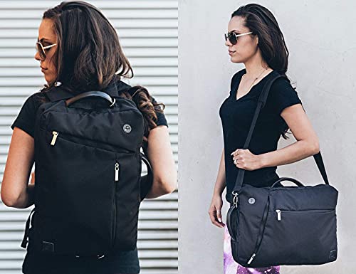 Convertible Laptop and Tablet Shoulder Bag 12 12.9 Inch for iPad Pro 13, iPad Air 13, iPad Pro 12.9 Galaxy Tab S9+/S8+/S7+, Surface Pro 11 10 9 8 X 7