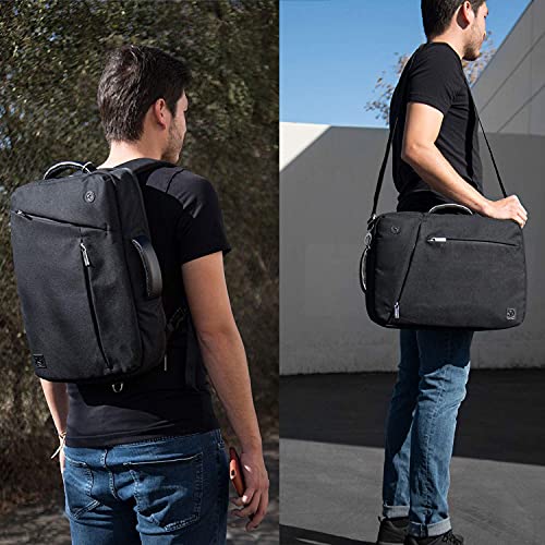 Convertible Laptop and Tablet Shoulder Bag 12 12.9 Inch for iPad Pro 13, iPad Air 13, iPad Pro 12.9 Galaxy Tab S9+/S8+/S7+, Surface Pro 11 10 9 8 X 7
