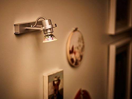 Philips LED Flicker-Free GU10 Bulb, 380 Lumen, Bright White Light (3000K), 4W=50W, Title 20 Certified, 3-Pack