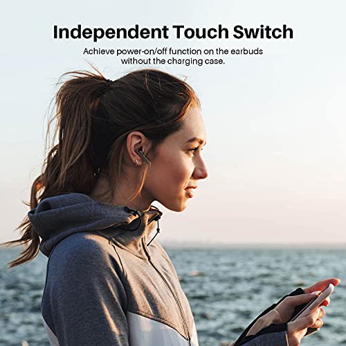 Tribit Wireless Earbuds, Bluetooth 5.2 Earbuds Qualcomm QCC3040, 4Mics CVC 8.0 Call Noise Canceling Crystal-Clear Calls Comfortable Earbuds 32H Playtime Wireless Bluetooth Headphones, FlyBuds C2