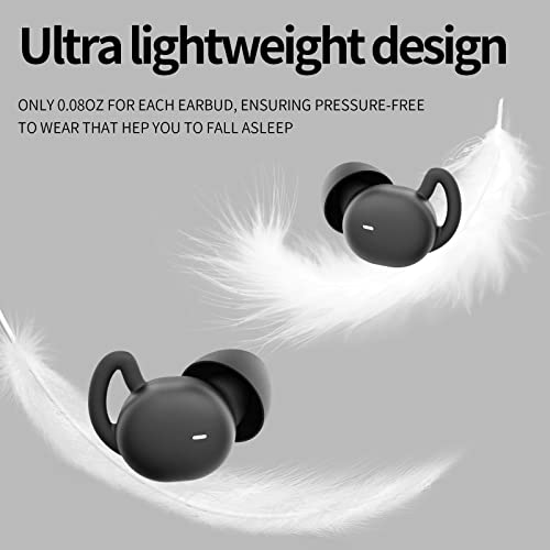 Bluetooth Sleep Headphones Mini True Wireless Noise Reduction Sleeping Earbuds,Comfortable Invisible Earphones Sleep Headsets for Side Sleeper, Workout