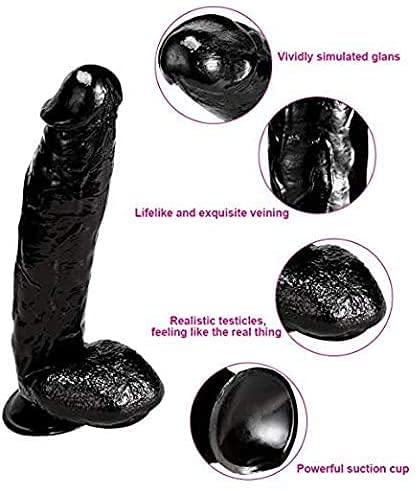 12.01 inches Hidden Packing Silicone Suction Cup Realistic Classic Dick Wand with Strong Suction Cups for Men and Women or Men's and Women's Games