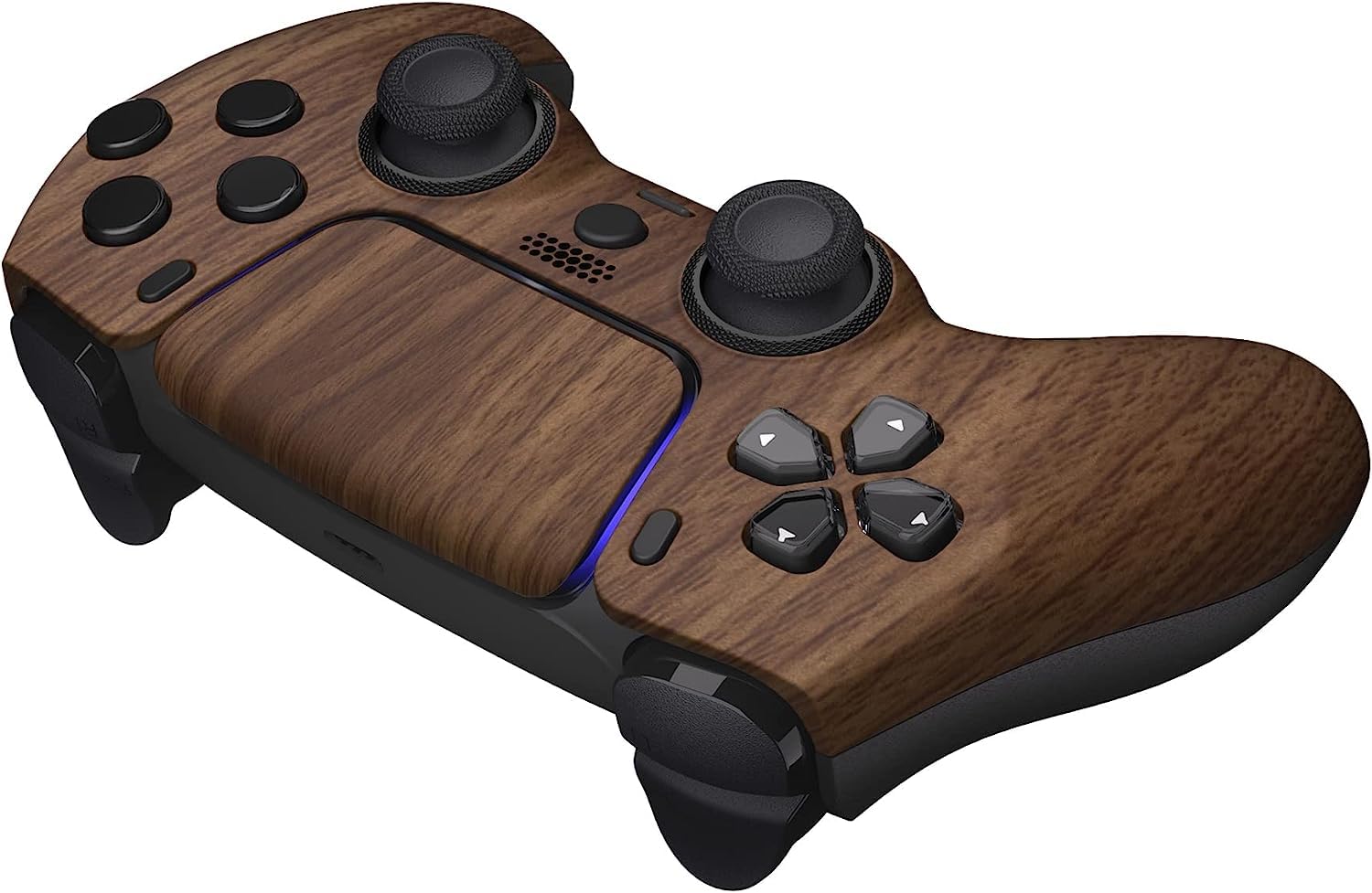 Custom Controllerzz Wireless Controller Compatible with PS5 - Multiple Designs Available (PS5 Wood)