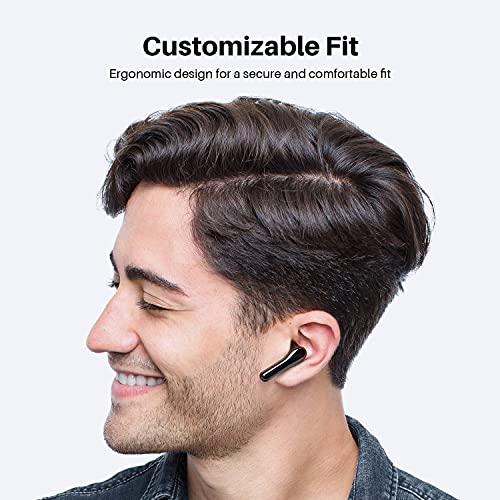 Tribit Wireless Earbuds, Bluetooth 5.2 Earbuds Qualcomm QCC3040, 4Mics CVC 8.0 Call Noise Canceling Crystal-Clear Calls Comfortable Earbuds 32H Playtime Wireless Bluetooth Headphones, FlyBuds C2