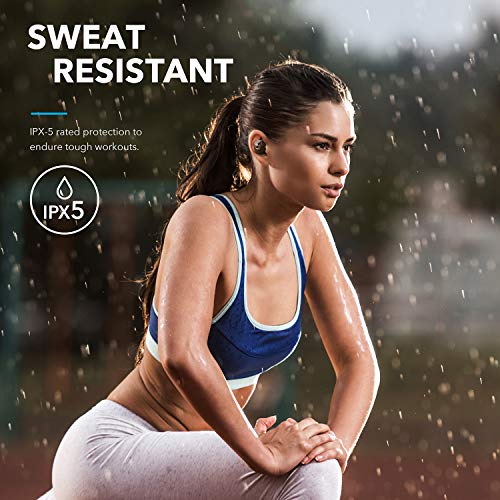 Soundcore Liberty True Wireless Earbuds, 100 Hour Playtime, Graphene Sound, Fast Charging, Secure Fit, Bluetooth 5, Easy Pairing, Sweatproof True Wireless Earbuds with Smart AI, Stereo Handsfree Calls