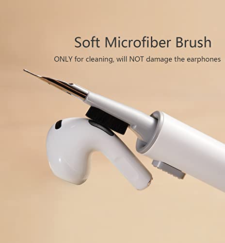 Airpod Cleaner Kit，Earbud Cleaning Kit for Airpods Pro 1 2 3, Xsusmdom Cleaning Pen for Wireless Earbuds, 3 in 1 Multi-Purpose case Cleaning Tool
