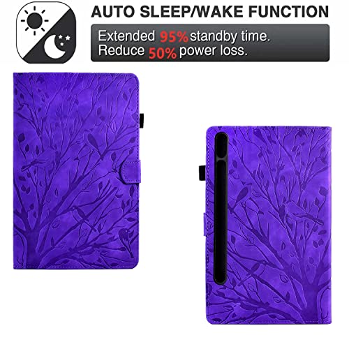 Tablet PC Case Vintage Tablet Case Compatible with Samsung Galaxy Tab S8 SM-X700/SM-X706 Case,Galaxy Tab S7 2020 SM-T870/SM-T875 11inch Case Cover, Premium PU Leather Case with Auto Sleep Wake Protect