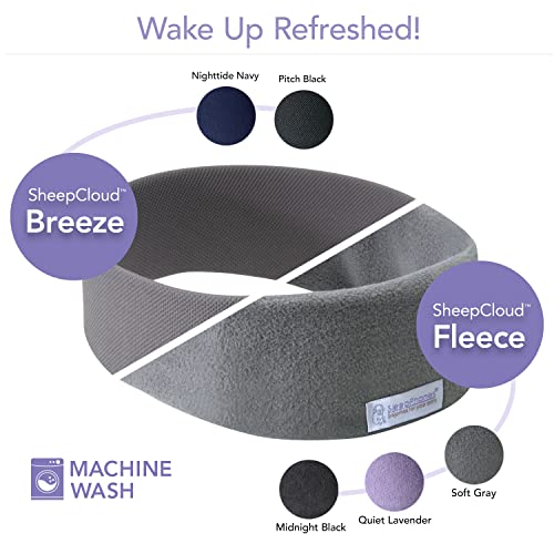SleepPhones Effortless V8 Sleep Headphones by AcousticSheep | 24-hour Battery | Original Comfortable Bluetooth Headphones with Wireless Induction Charging (Medium, Nighttide Navy Breeze, US Wall Plug)