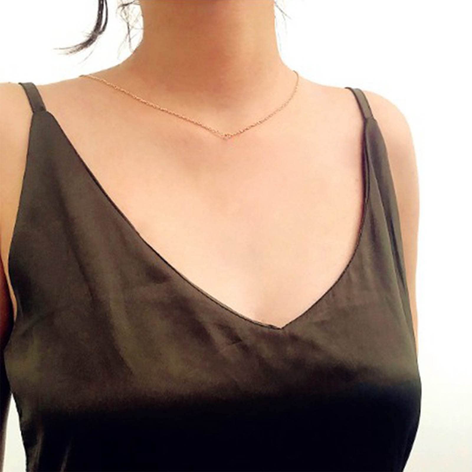 Yheakne Boho Crystal Back Chain Necklace Gold Cz Backdrop Necklace Rhinestone Bridal Back Drop Chain Body Chain Summer Beach Body Jewelry for Women