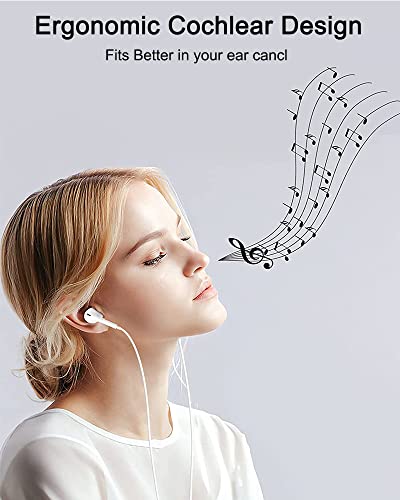 Apple Earbuds Wired iPhone Headphones, Earphones with Lightning Noise Isolating [Apple MFi Certified] Built-in Microphone & Volume Control Compatible with iPhone 14/13/12/11/XR/XS/X/7/7 Plus/8/8Plus
