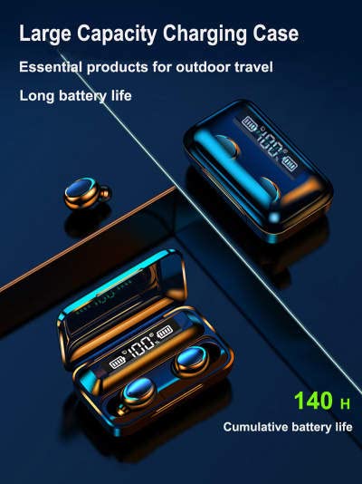 Wireless Earphones Sport Running Headsets TWS (True Wireless Stereo) f9 Earbuds Bluetooth Headphone for iPhone, Samsung,LG and Other Mobile Phones, Tablets,TV's, Smart Bluetooth Devices