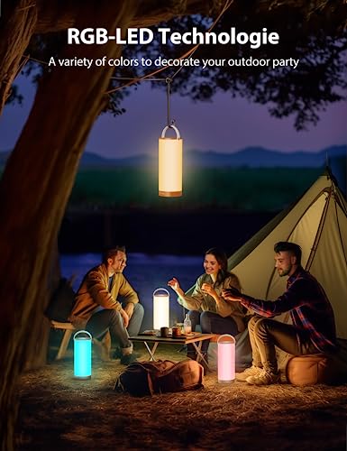 sympa Cordless Table Lamp - 10 Inch Rechargeable LED Desk Lamp, Dimming Bedside Table Lamp for Bedroom and Office, Portable Touch Table Lamp for Outdoor & Camping, 360° Eye-Care Lighting