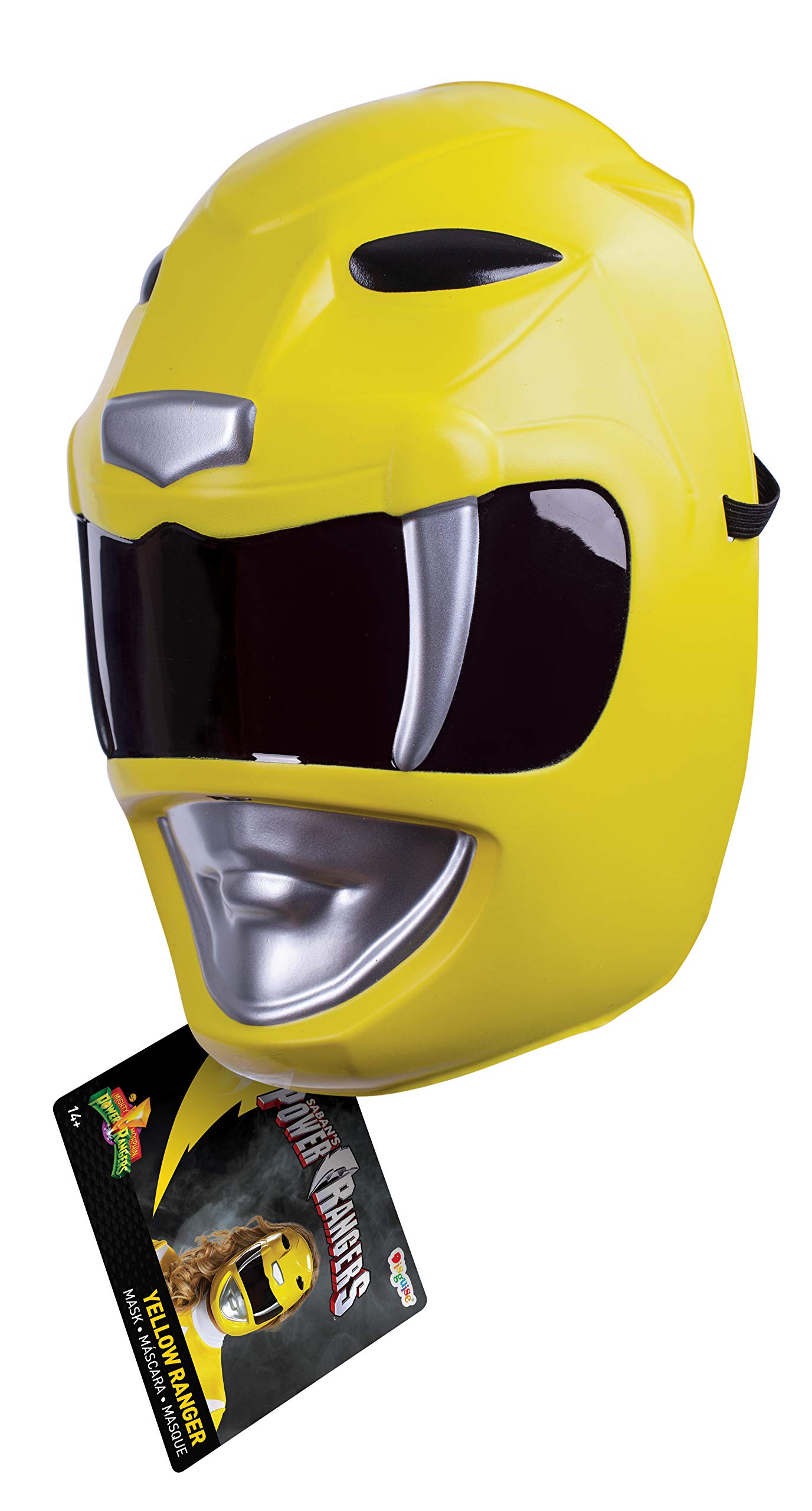 Disguise Women's Yellow Ranger Mask, One Size Adult