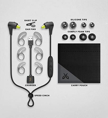 Jaybird X4 Wireless Bluetooth Headphones for Sport Fitness and Running, Compatible with iOS and Android Smartphones: Sweatproof and Waterproof - Black Metallic/Flash (Renewed)