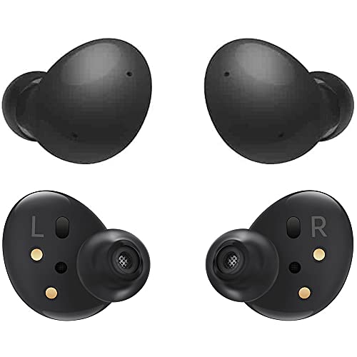 Samsung Galaxy Buds2 (ANC) Active Noise Cancelling, Wireless Bluetooth 5.2 Earbuds for iOS & Android, International Model - SM-R177 (Fast Wireless Charging Pad Bundle) (Graphite)