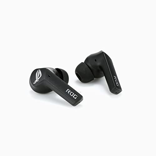 ASUS ROG Cetra True Wireless Gaming Headphones (Low-Latency Bluetooth Earbuds, Active Noise Cancelation, 27-Hour Battery Life, IPX4 Water Resistance, Wireless Charging)- Black