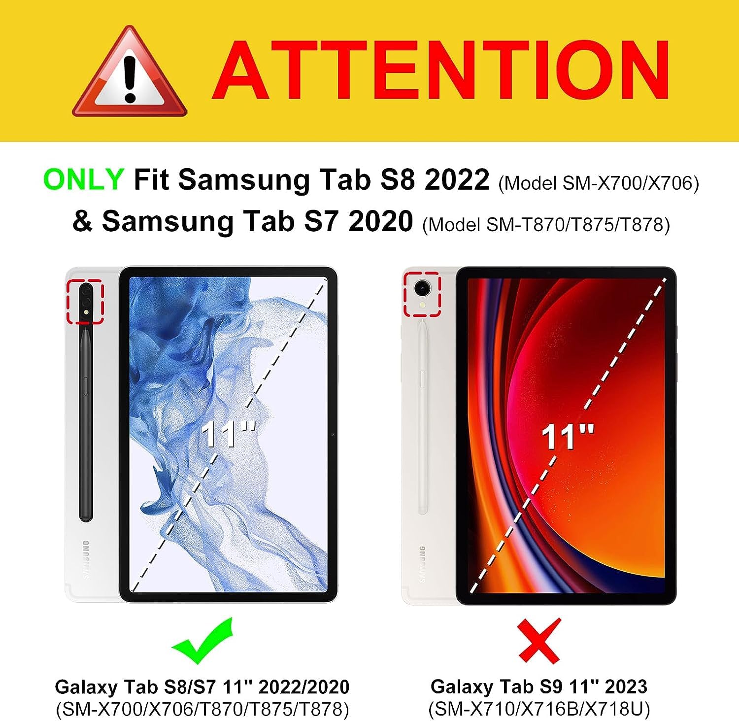 Case for Samsung Galaxy Tab S8 2022/Tab S7 2020 11 Inch (Model SM-X700/X706/T870/T875/T878),Slim Fit Foldable Standing Cover Case with Auto Sleep/Wake,African American Woman