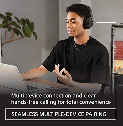 Sony WH-XB910N EXTRA BASS Noise Cancelling Headphones, Wireless Bluetooth Over the Ear Headset with Microphone and Alexa Voice Control (Renewed)