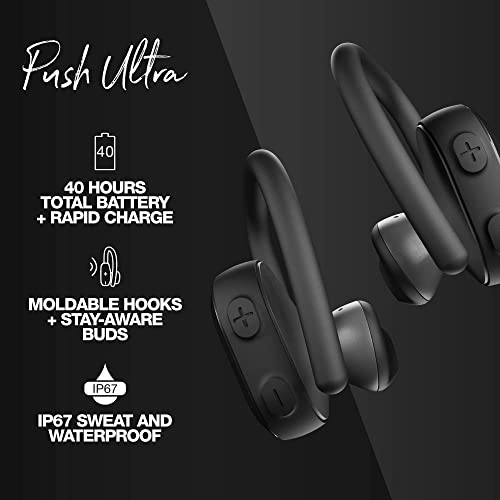 Skullcandy Push XT Ultra True Wireless in-Ear Earbud - True Black (Renewed)