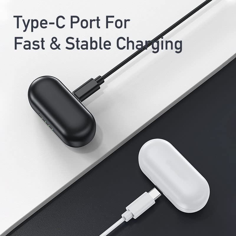KENKUO Wireless Earbuds for Small Ear Canals, only 3g Light Weight, IPX6 Waterproof Bluetooth Ear Buds, Fast Charging Case, Wireless Earphones Compatible with Apple & Android, Purple