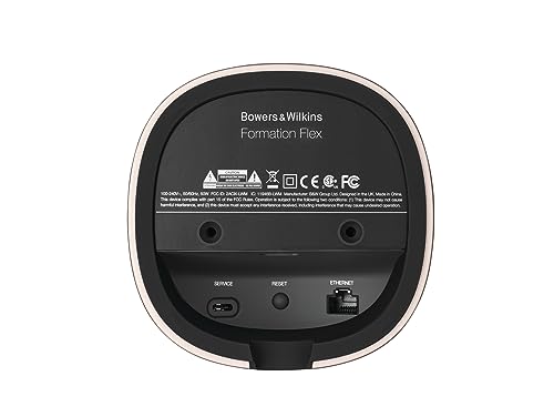 Bowers & Wilkins Formation Flex Wireless Speaker (Single), Multi-Room Music Streaming, (1) 1" Tweeter & (1) 4" Driver, Built-in Bluetooth, AirPlay 2, Wi-Fi & Spotify Connect, Alexa Compatible