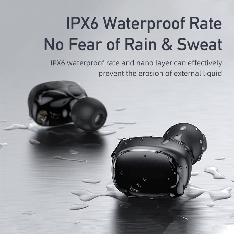 KENKUO Wireless Earbuds for Small Ear Canals, only 3g Light Weight, IPX6 Waterproof Bluetooth Ear Buds, Fast Charging Case, Wireless Earphones Compatible with Apple & Android, Purple