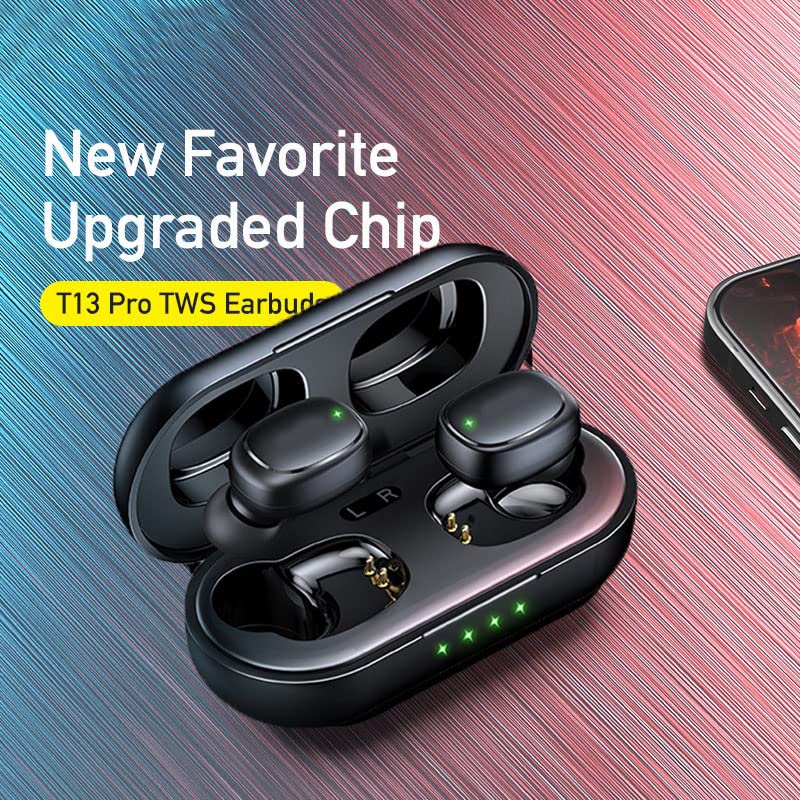 KENKUO Wireless Earbuds for Small Ear Canals, only 3g Light Weight, IPX6 Waterproof Bluetooth Ear Buds, Fast Charging Case, Wireless Earphones Compatible with Apple & Android, Purple