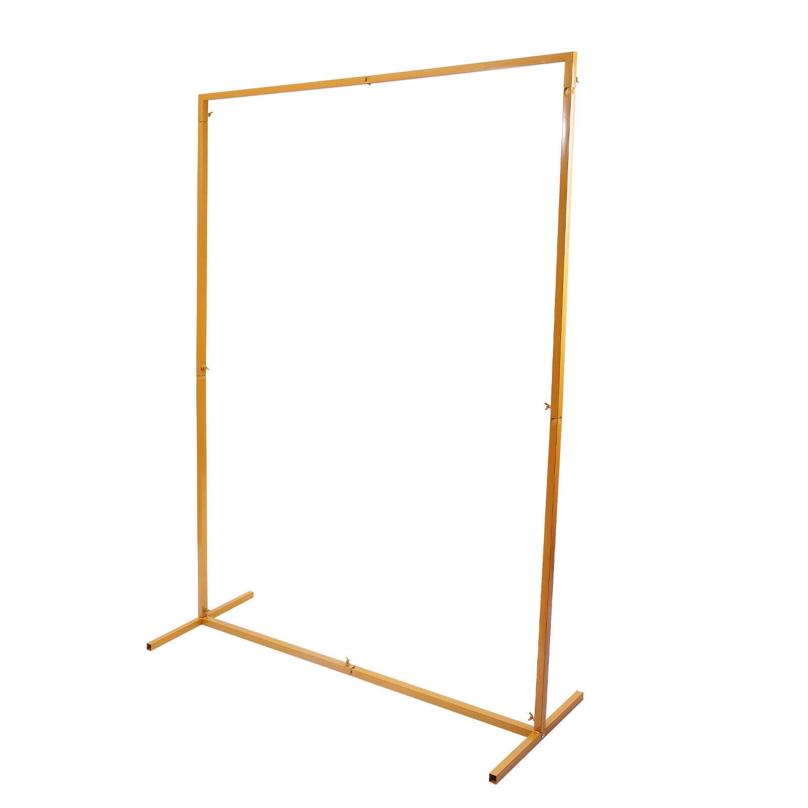 Gold Wedding Arch Backdrop Stand, 6.6FT x 4.9FT Garden Balloon Arch Rack, Square Balloon Backdrop Frame, Metal Wedding Arches, Rectangular Balloon Arch Stand, for Wedding, Ceremony, Anniversary, Party