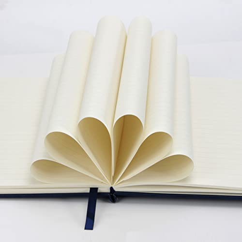 Ruled Journals Notebooks,WERTIOO Leather Diary Hardcover Classic Writing Notebook A5 160 Pages 100 gsm Thick Paper Business Gift for Men Women