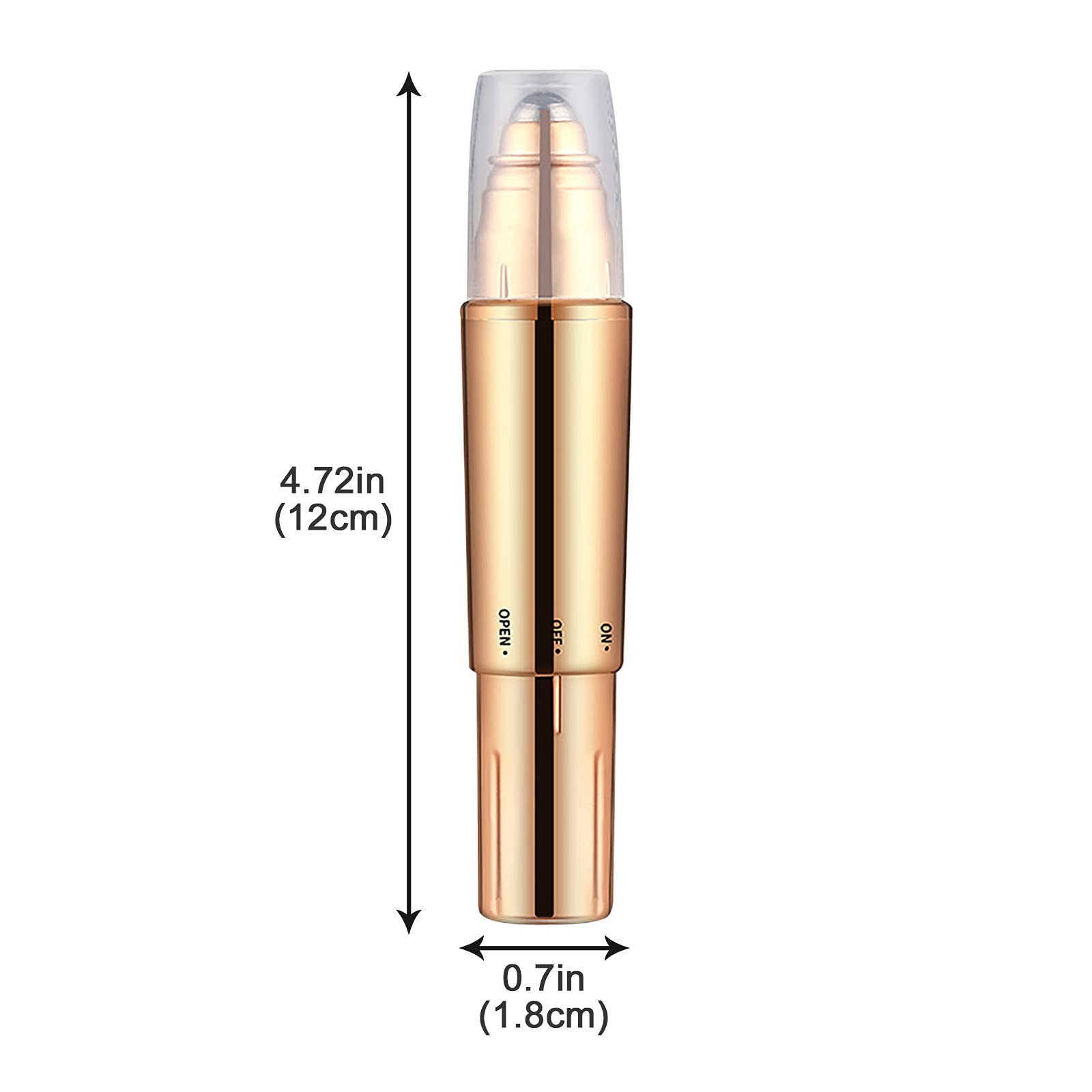 npkgvia Eye Dry Battery Easy Control and Use Home Beauty Device Male Dildo (Gold, One Size)