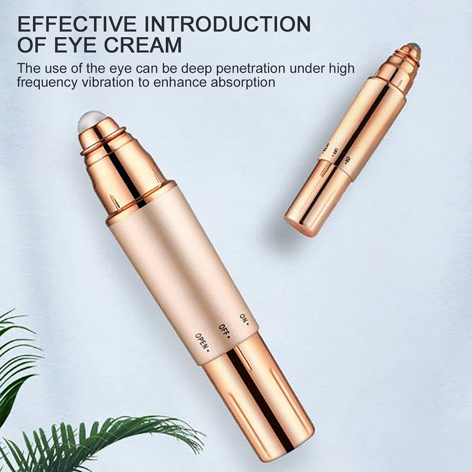 npkgvia Eye Dry Battery Easy Control and Use Home Beauty Device Male Dildo (Gold, One Size)