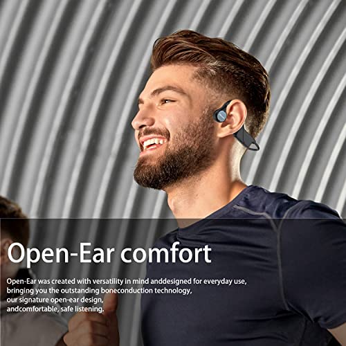 Bone Conduction Headphones,Bluetooth 5.3 Headphones with Built-in mic,Wireless Open-Ear Headphones, IPX7 Waterproof Sport Headset for Running Cycling Workout Gym,New in 2022(Black)