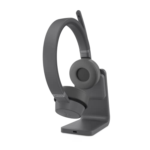 Lenovo Go - Wireless ANC Headset - Bluetooth Headset - Active Noise Cancelling - Rotatable Boom Mic - Microsoft Teams Certified