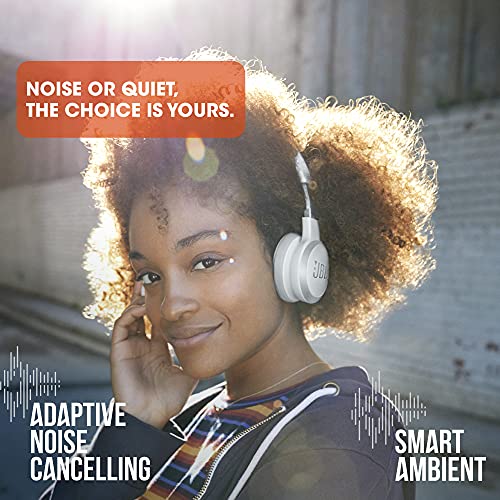 JBL Live 460NC - Wireless On-Ear Noise Cancelling Headphones with Long Battery Life and Voice Assistant Control - Blue (Renewed)